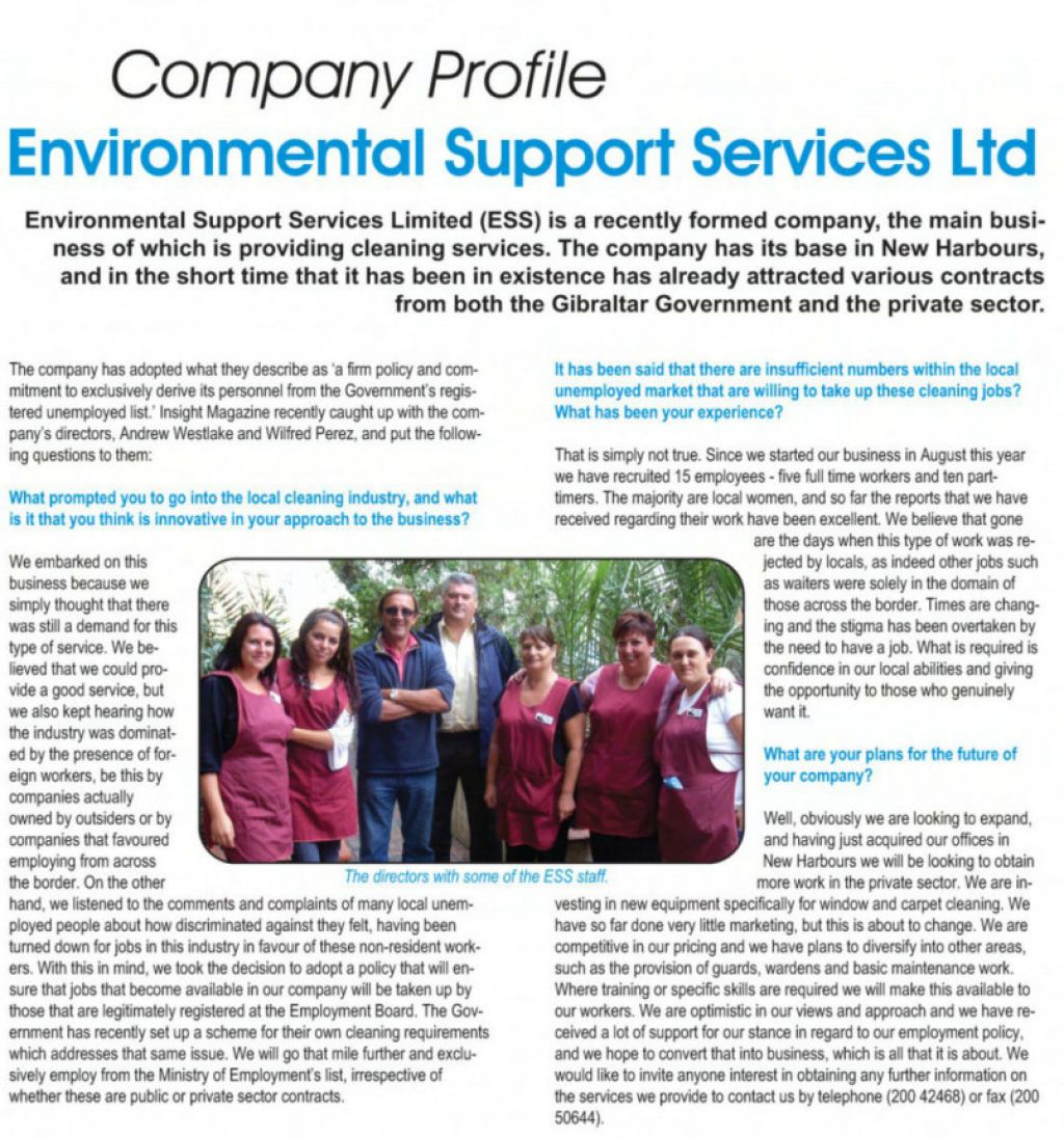 ESS - ESS in Insight Magazine